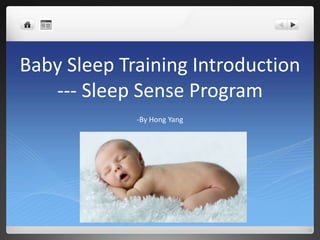 Kiosk project about baby sleep training introduction | PPT