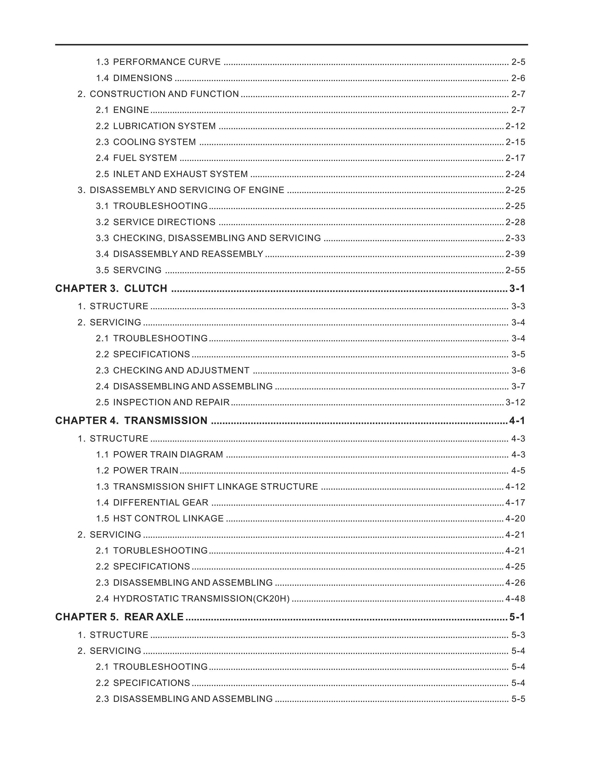 Kioti daedong ck20 j tractor service repair manual | PDF