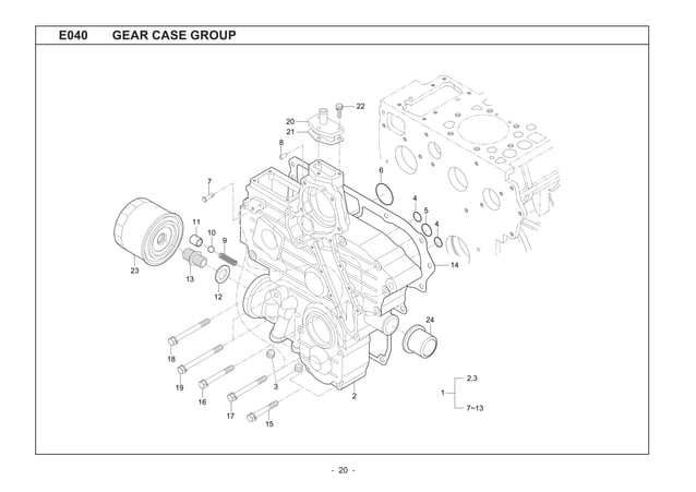 Kioti daedong ck25 tractor parts catalogue manual | PDF