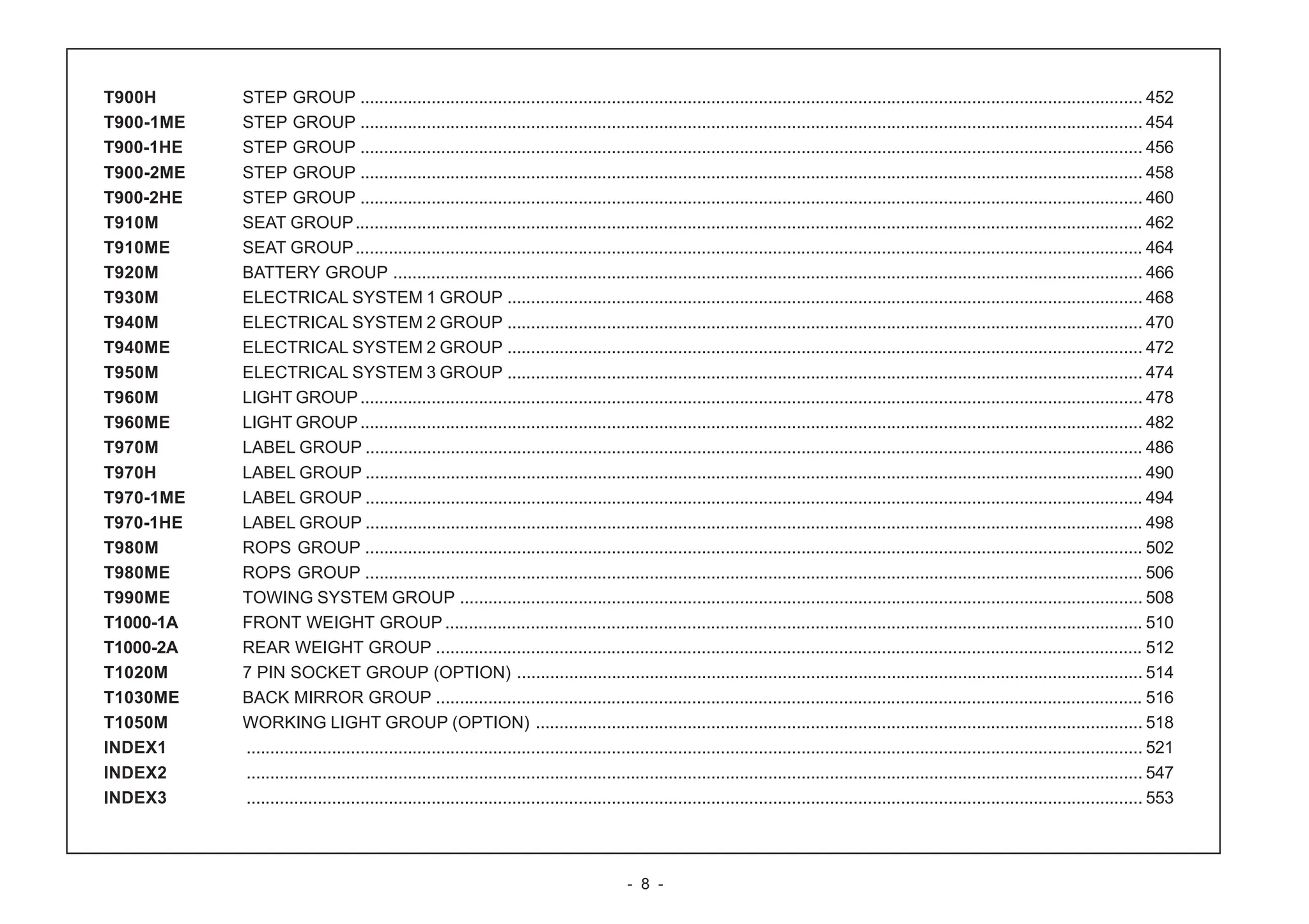 Kioti Daedong CK25 Tractor Parts Catalogue Manual.pdf