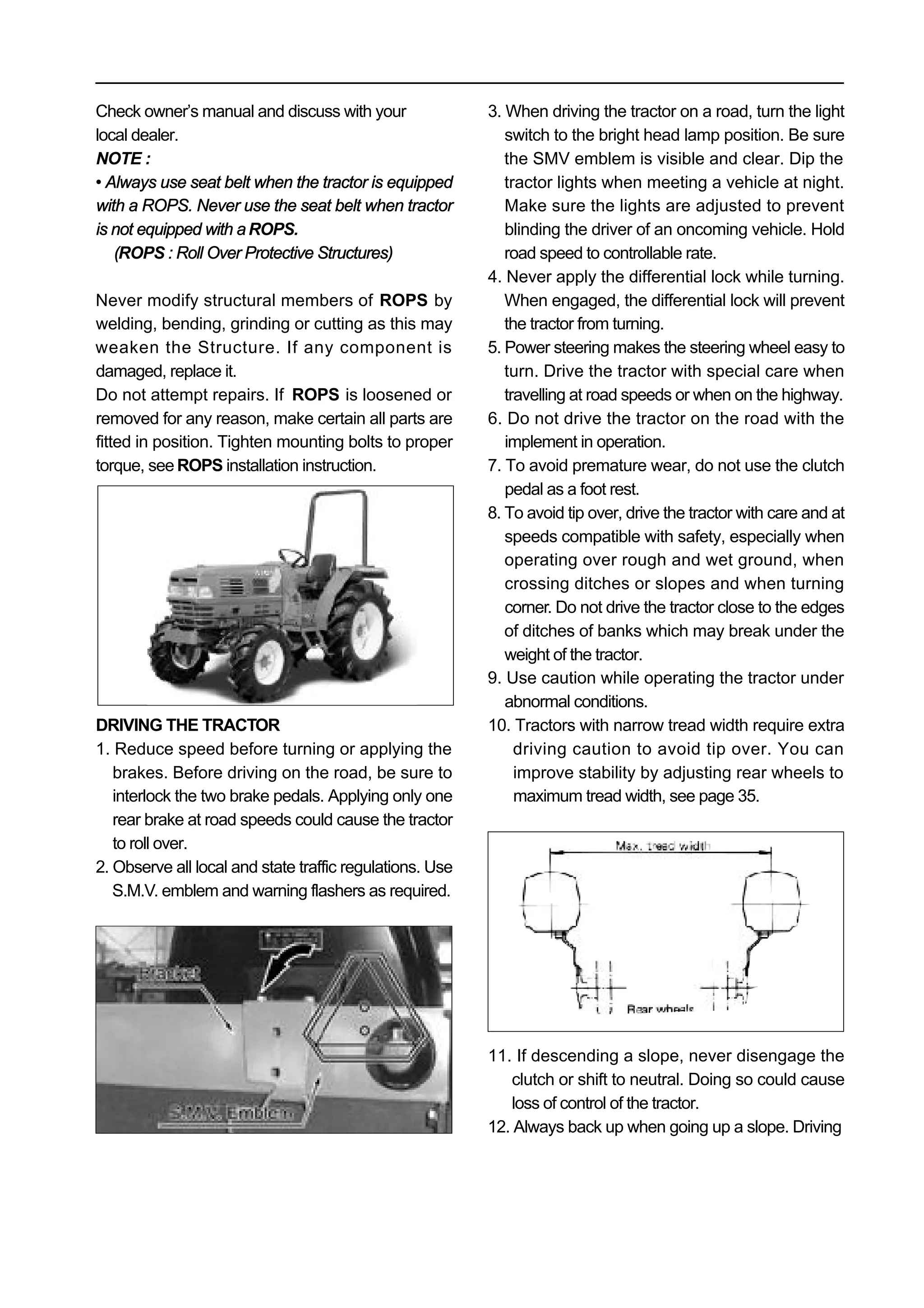 Kioti daedong dk45 tractor operator manual | PDF