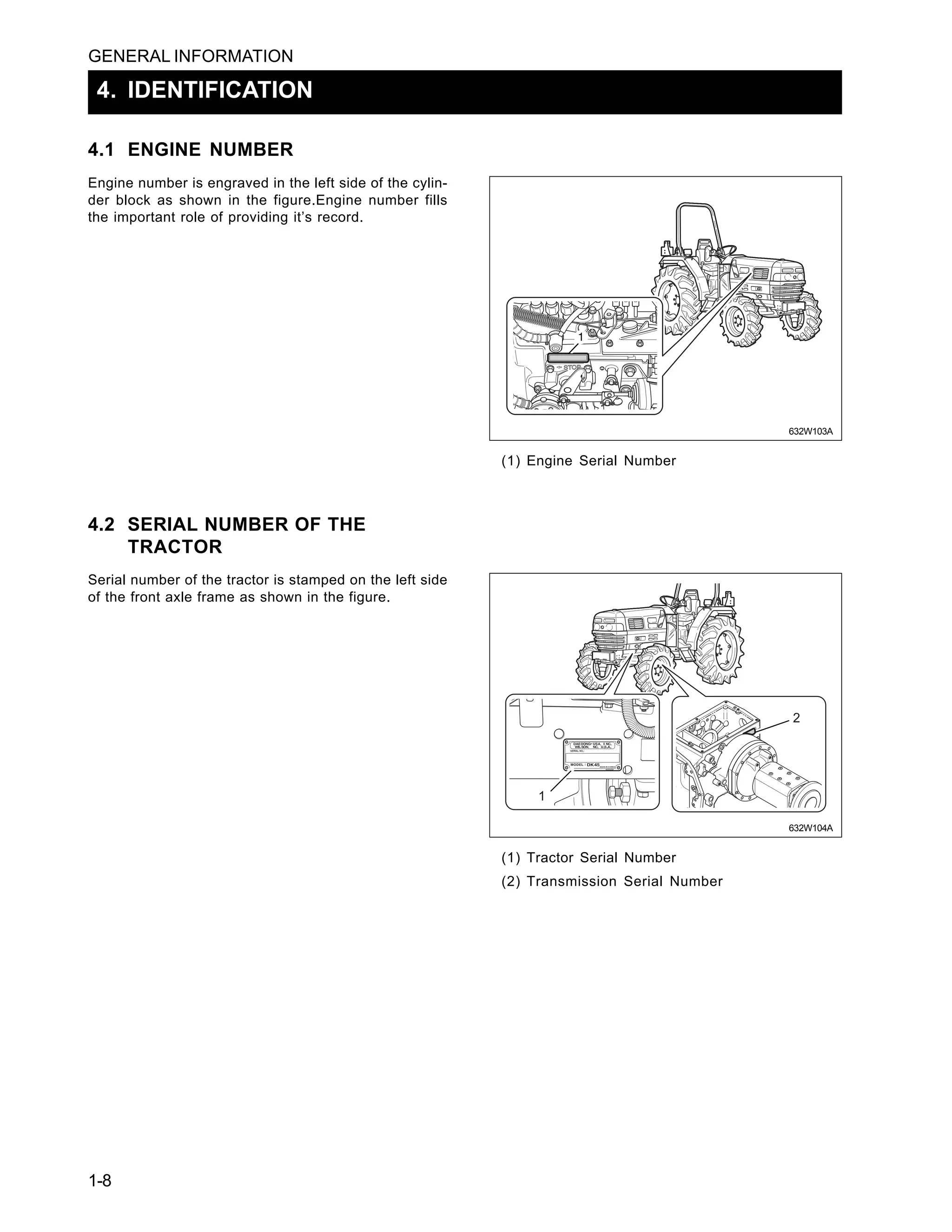 Kioti daedong dk50 tractor service repair manual | PDF