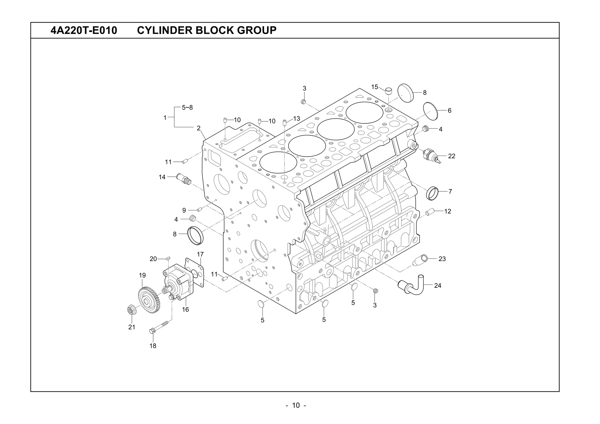 Kioti daedong dk55 tractor parts catalogue manual | PDF