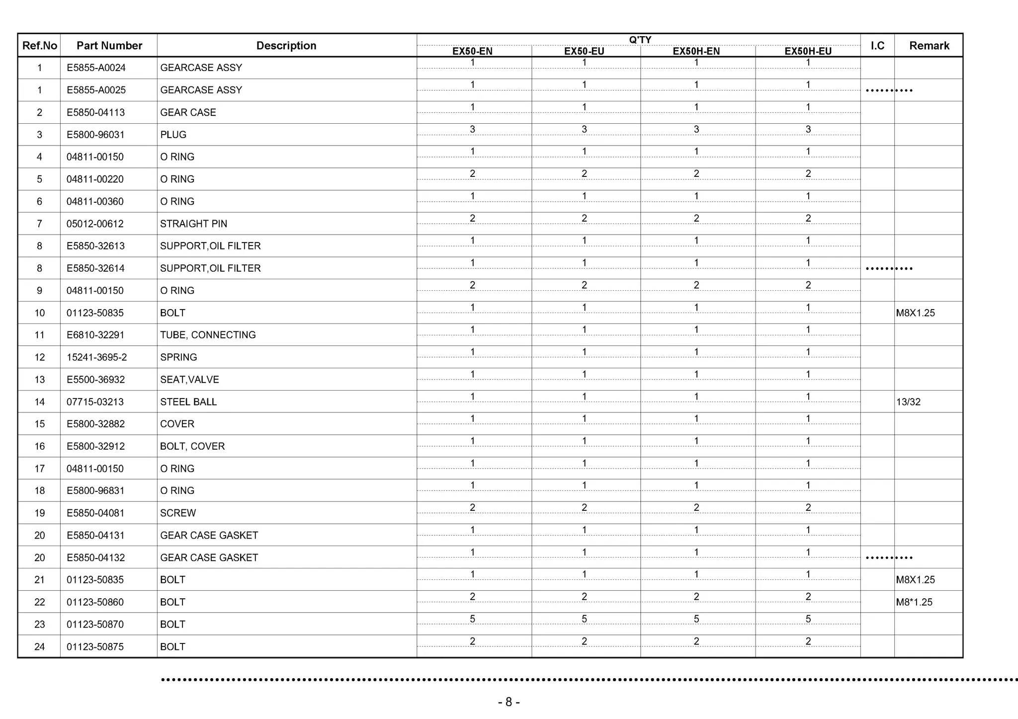 Kioti Daedong EX50 Tractor Parts Catalogue Manual.pdf