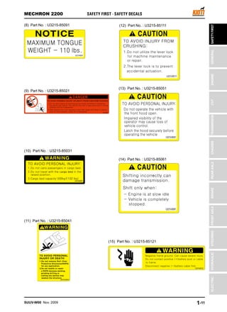 Kioti daedong mechron 2200 utv service repair manual | PDF