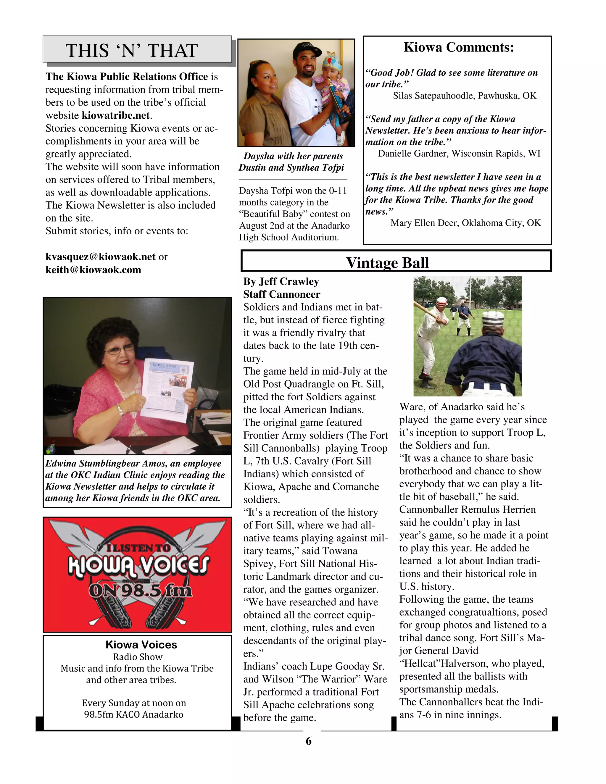 Kiowa newsletter3 | PDF