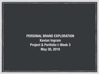 K. Ingram Personal Brand - Balling Era Association | PPT