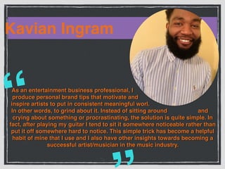 K. Ingram Personal Brand - Balling Era Association | PPT