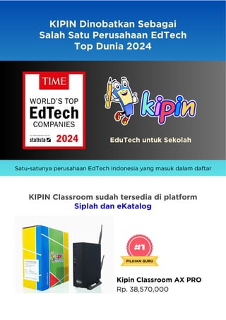 Kipin Classroom v.2 Brochure Lengkap Produkp v | PDF