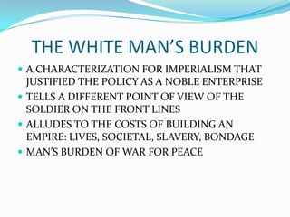 Kipling imperialism influence | PPTX