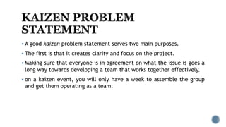 Kaizen In Production Managment | PPTX