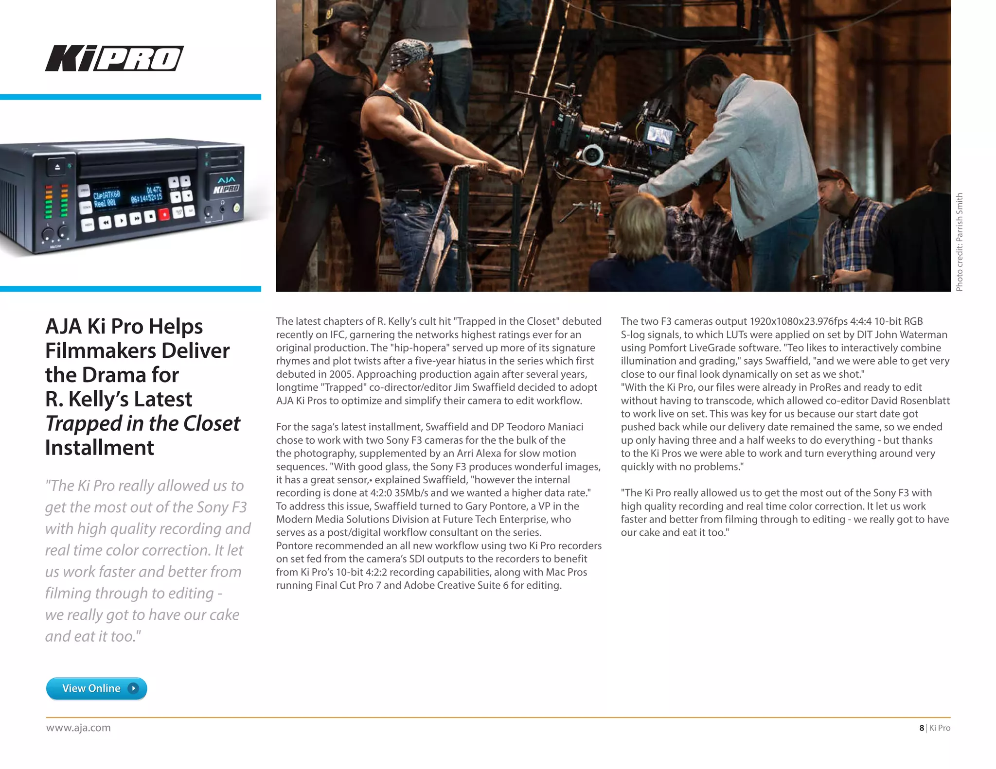 AJA KIPRO Portable Digital file recorder with Apple Process 422 | PDF