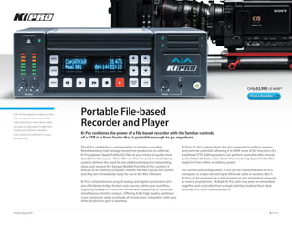 AJA KIPRO Portable Digital file recorder with Apple Process 422 | PPT