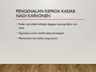 Kiraan Kadar Nadi Karvonen nadi mak nadi rehat | PPTX