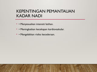 Kiraan Kadar Nadi Karvonen nadi mak nadi rehat | PPTX