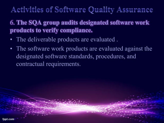 Software Quality Assurance(SQA) | PPTX