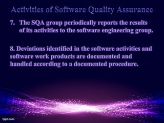 Software Quality Assurance(SQA) | PPTX