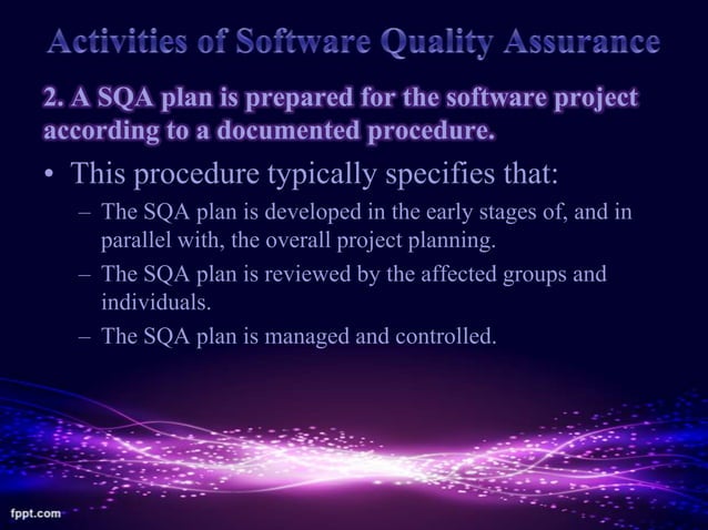 Software Quality Assurance(SQA) | PPTX