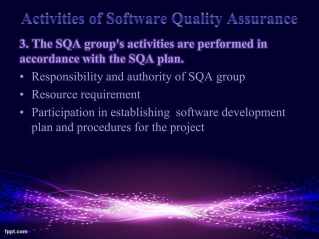 Software Quality Assurance(SQA) | PPTX