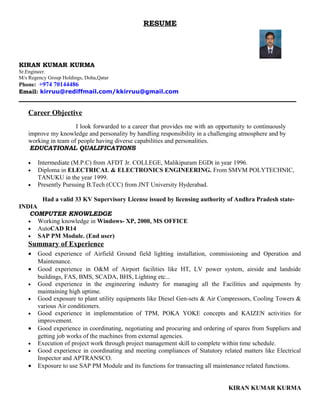 Kiran -cv | DOC