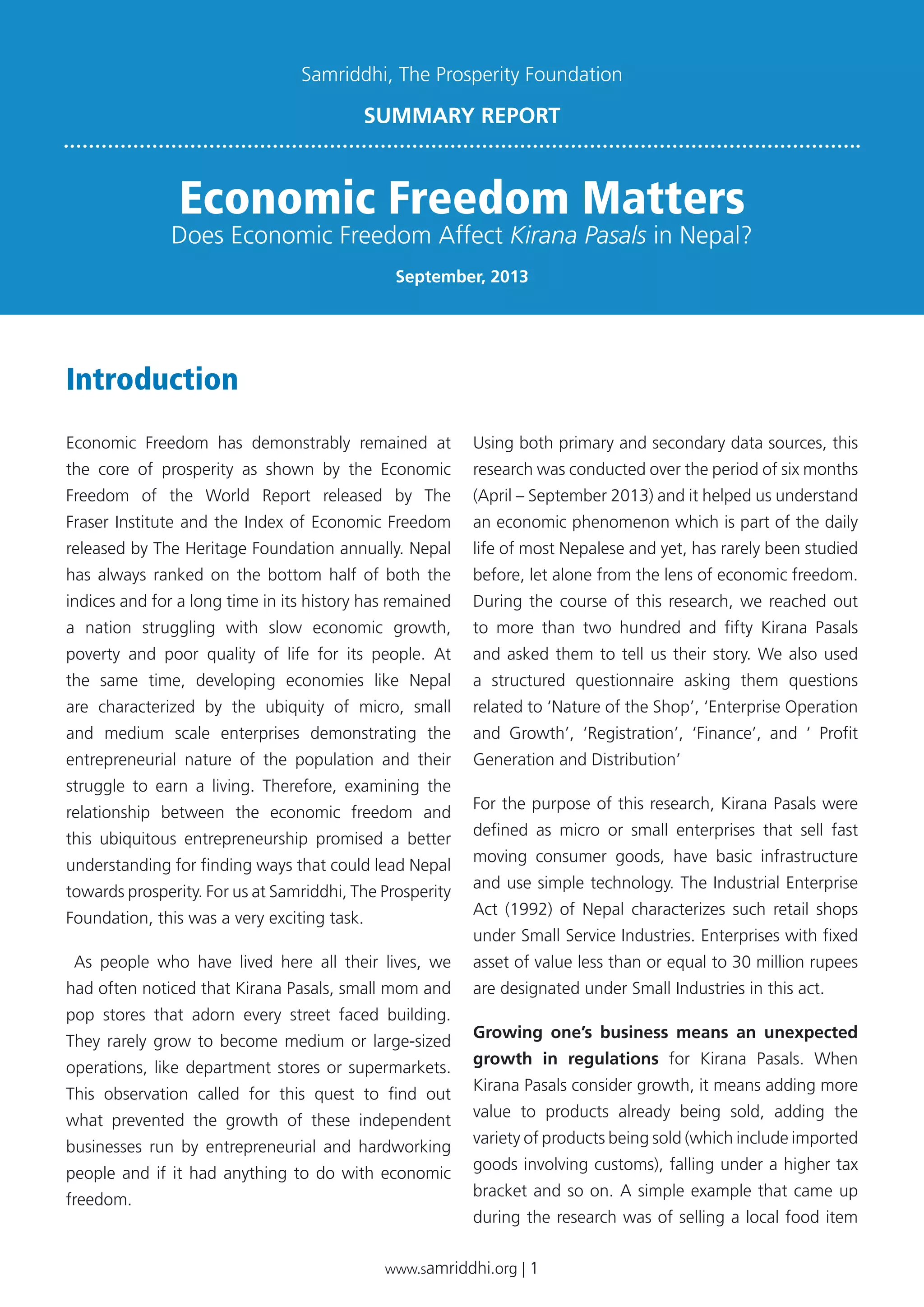 Does economic freedom affect micro and small enterprises? A look at ...
