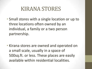 Kirana stores | PPTX