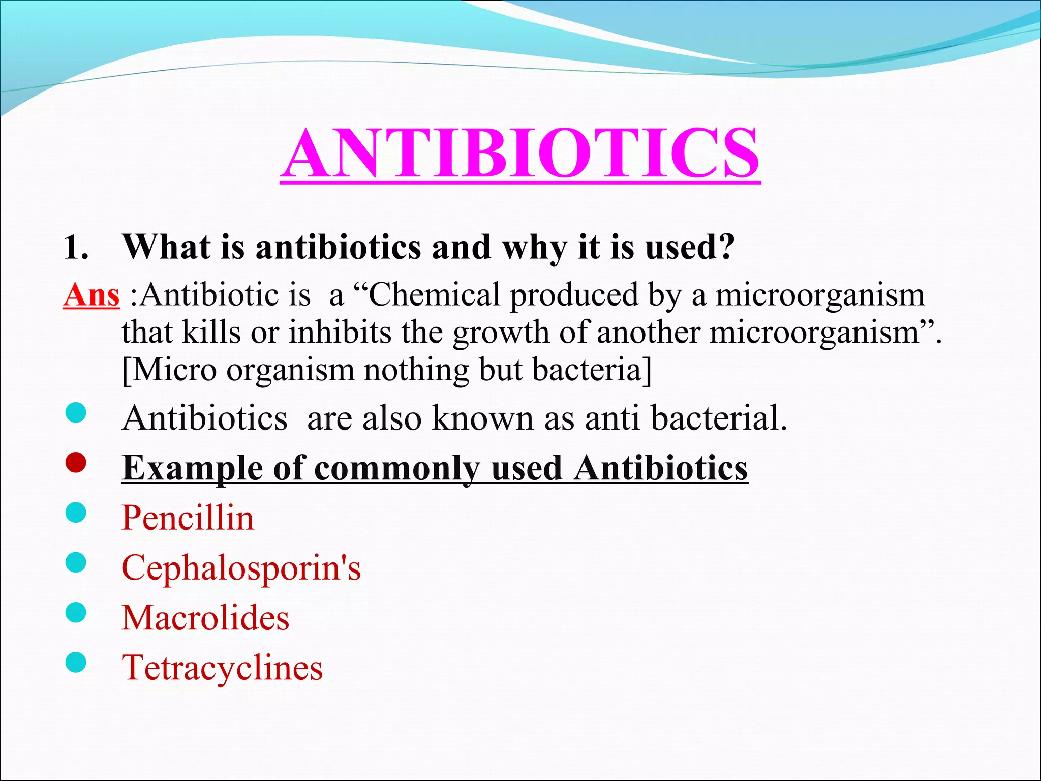 Antibiotics | PPT