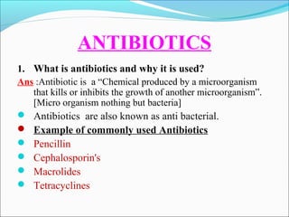 Antibiotics | PPT