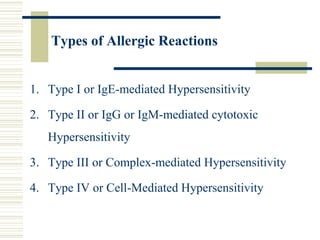 Allergic responses | PPTX