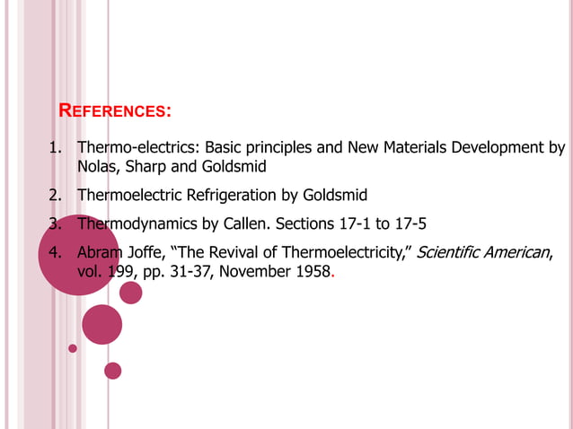 Thermoelectricity | PPTX | Physics | Science