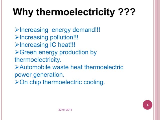 Thermoelectricity | PPTX | Physics | Science