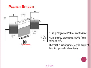 Thermoelectricity | PPTX