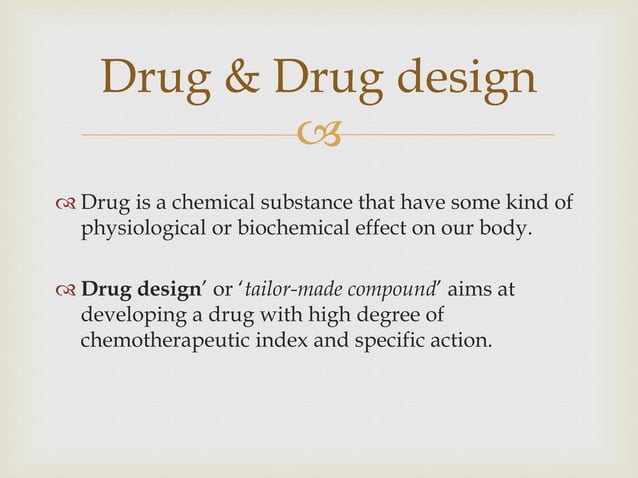 Drug design and development | PPT