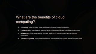 Benefits of cloud computing key points 👉 | PPTX