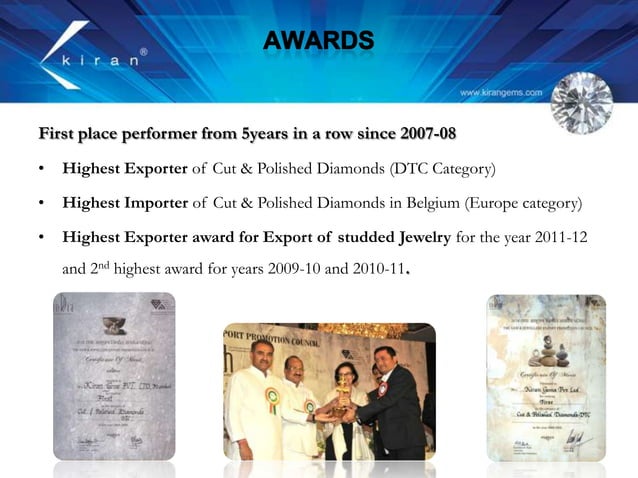 Kiran Gems Company Profile. | PPTX | Jewelry Making | Arts and Crafts