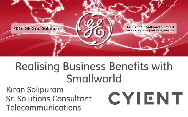 FTTx Network Rollout - Realising Business Benefits with Smallworld | PPT