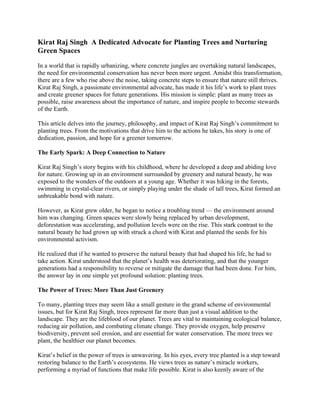 Kirat Raj Singh A Dedicated Advocate for Planting Trees and Nurturing Green Spaces.docx