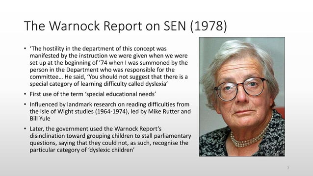 The Word Blind Centre and the campaign for recognition of dyslexia | PPT