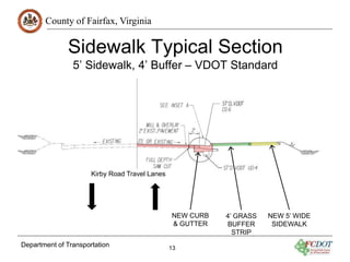 Kirby Road Sidewalk Presentation | PPTX | Landscaping | Home & Garden