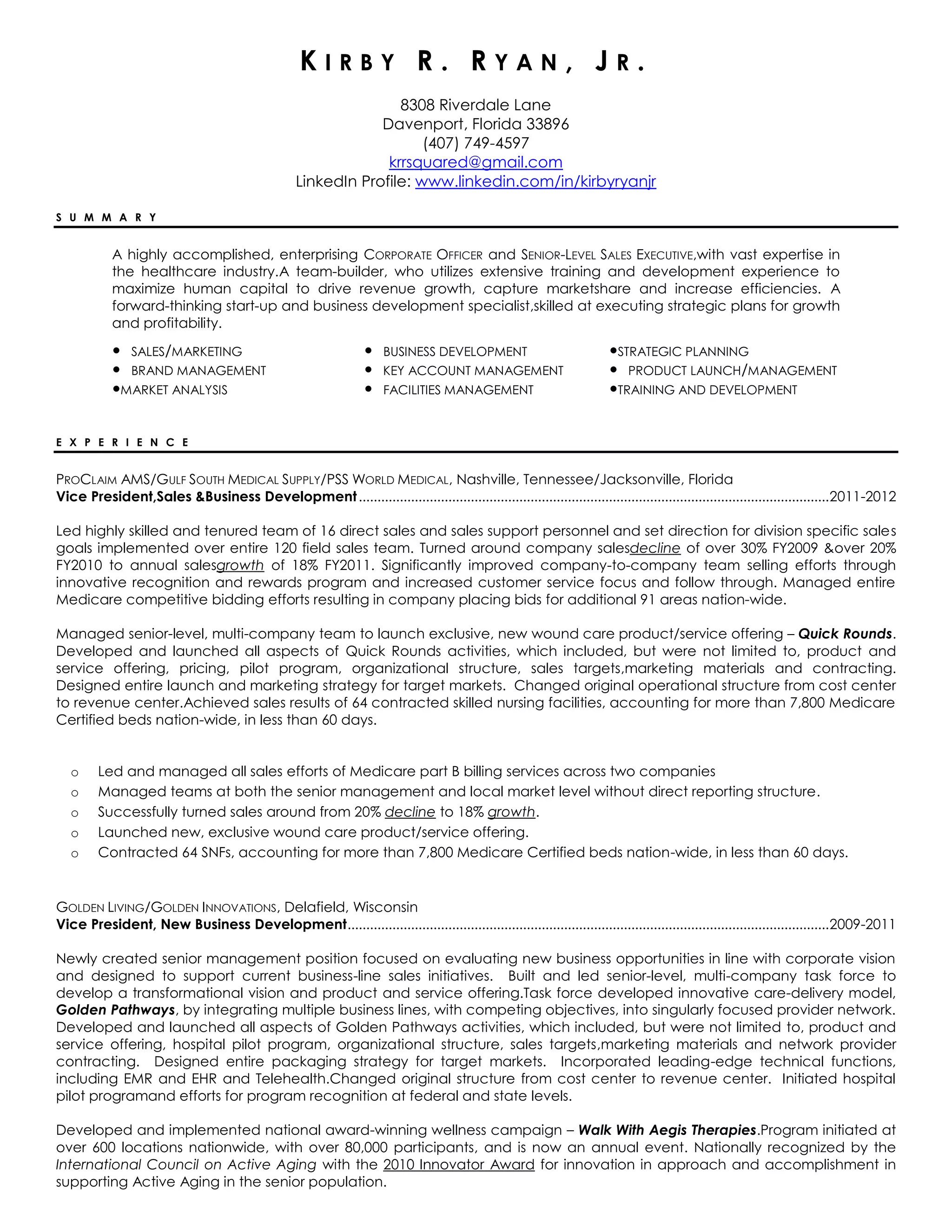 Kirby R. Ryan, Jr resume 02-2012 | DOCX