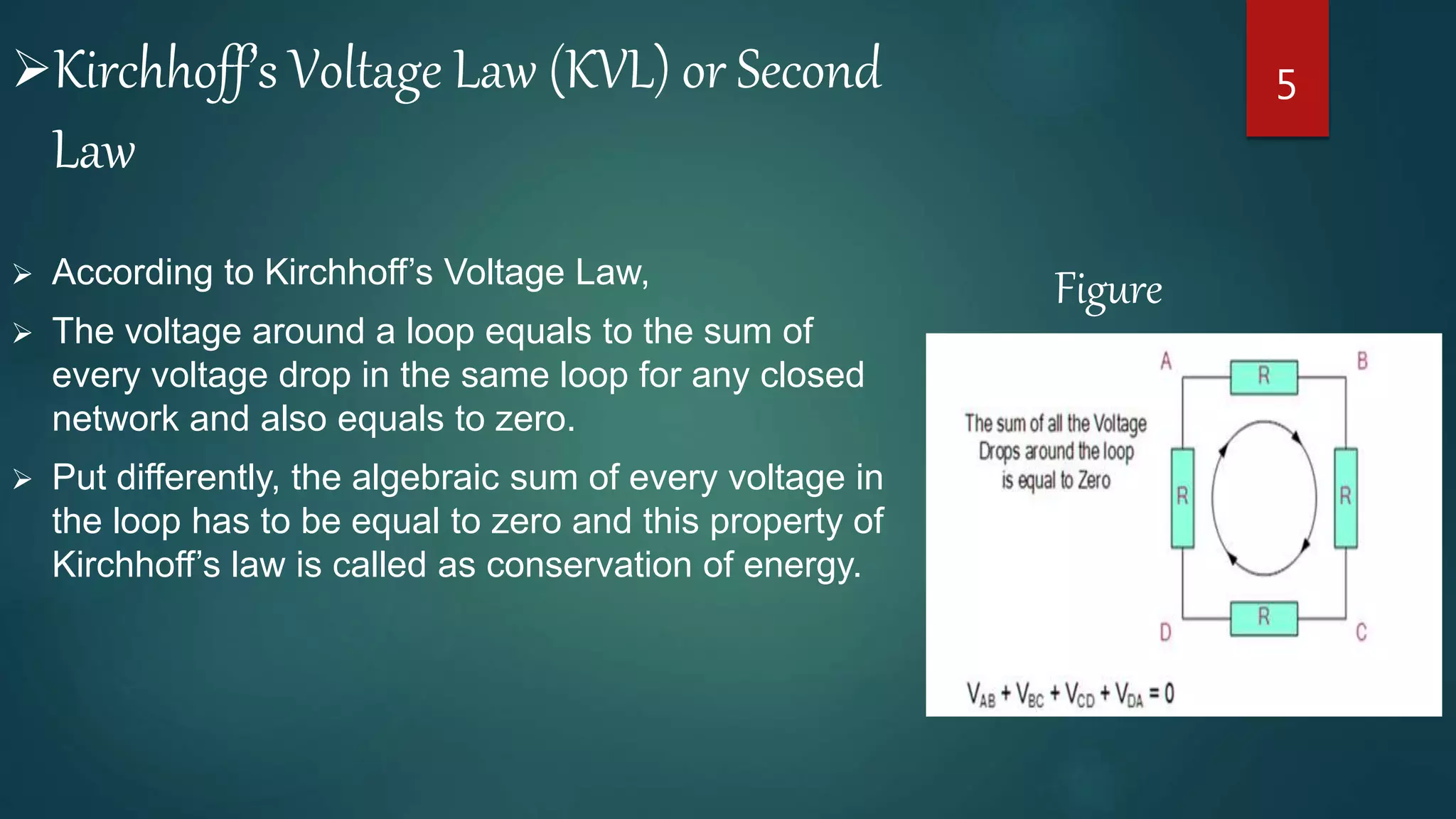 Kirchhoff's laws With Examples | PPTX