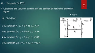 Kirchhoff's laws With Examples | PPTX