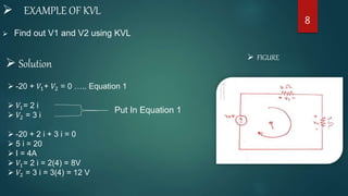 Kirchhoff's laws With Examples | PPTX