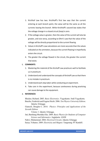 Kirchoff law | PDF