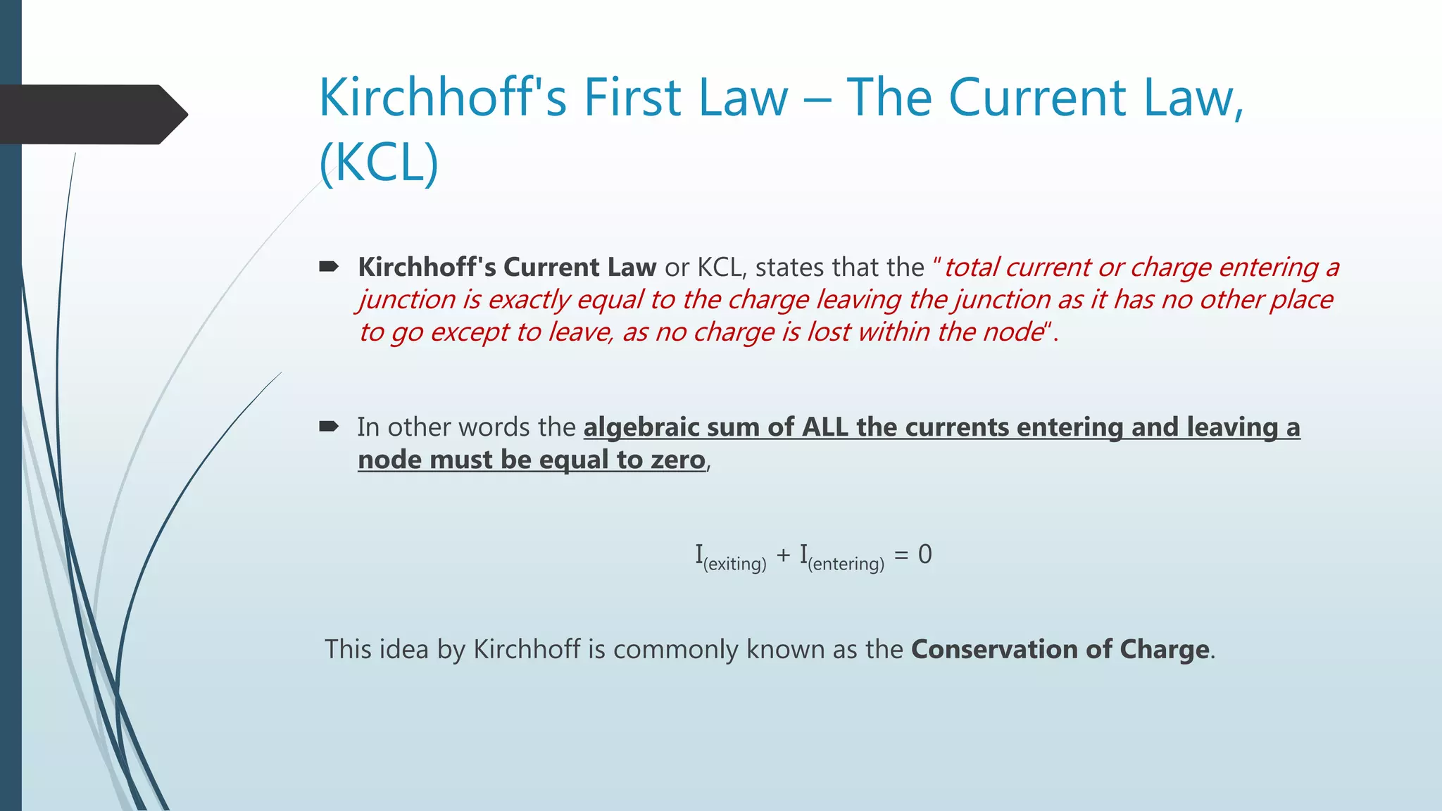 Kirchoff's law | PPT