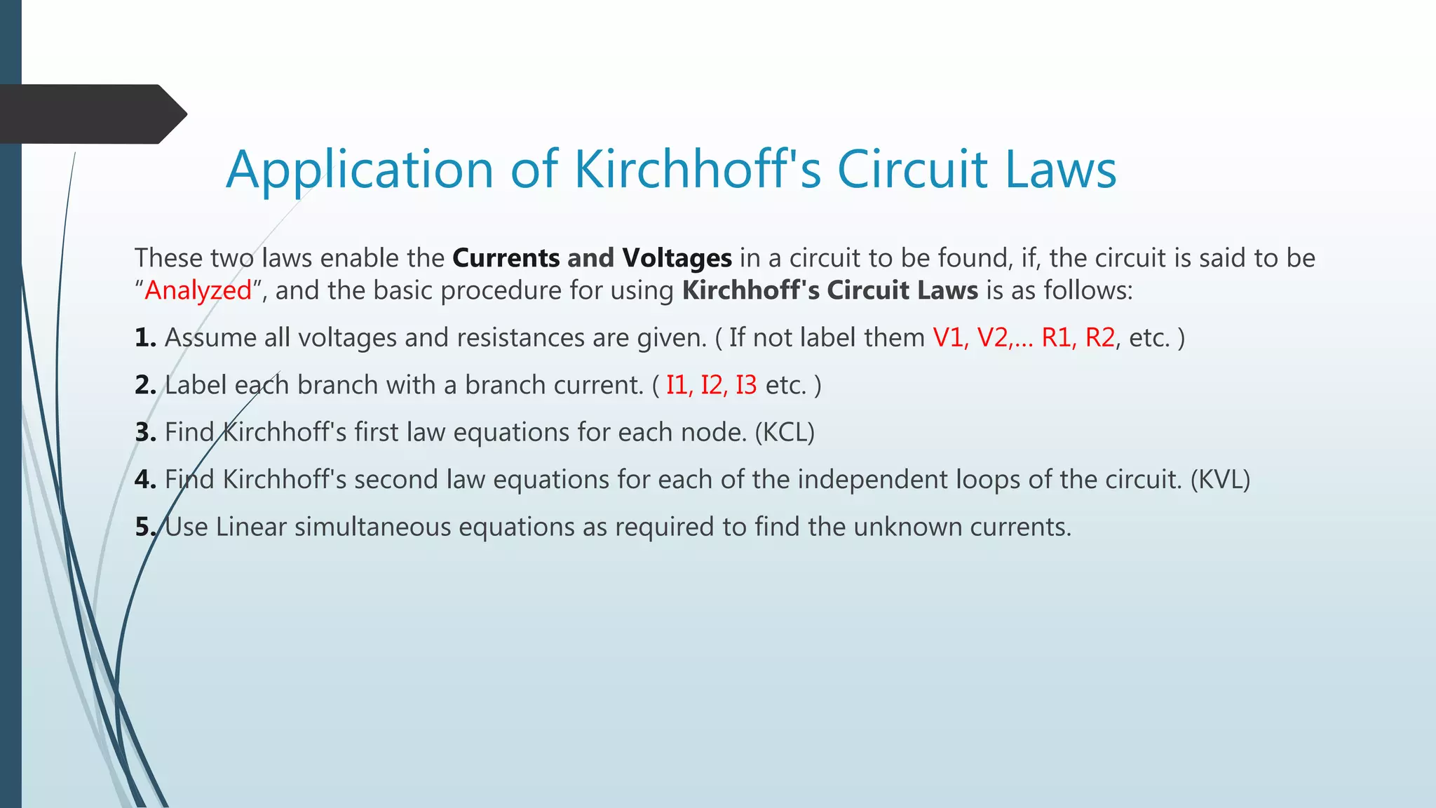Kirchoff's law | PPT