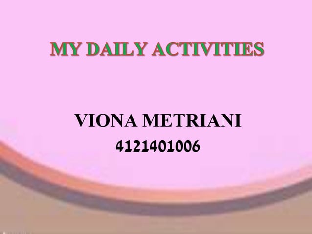 My Daily Activity | PPT