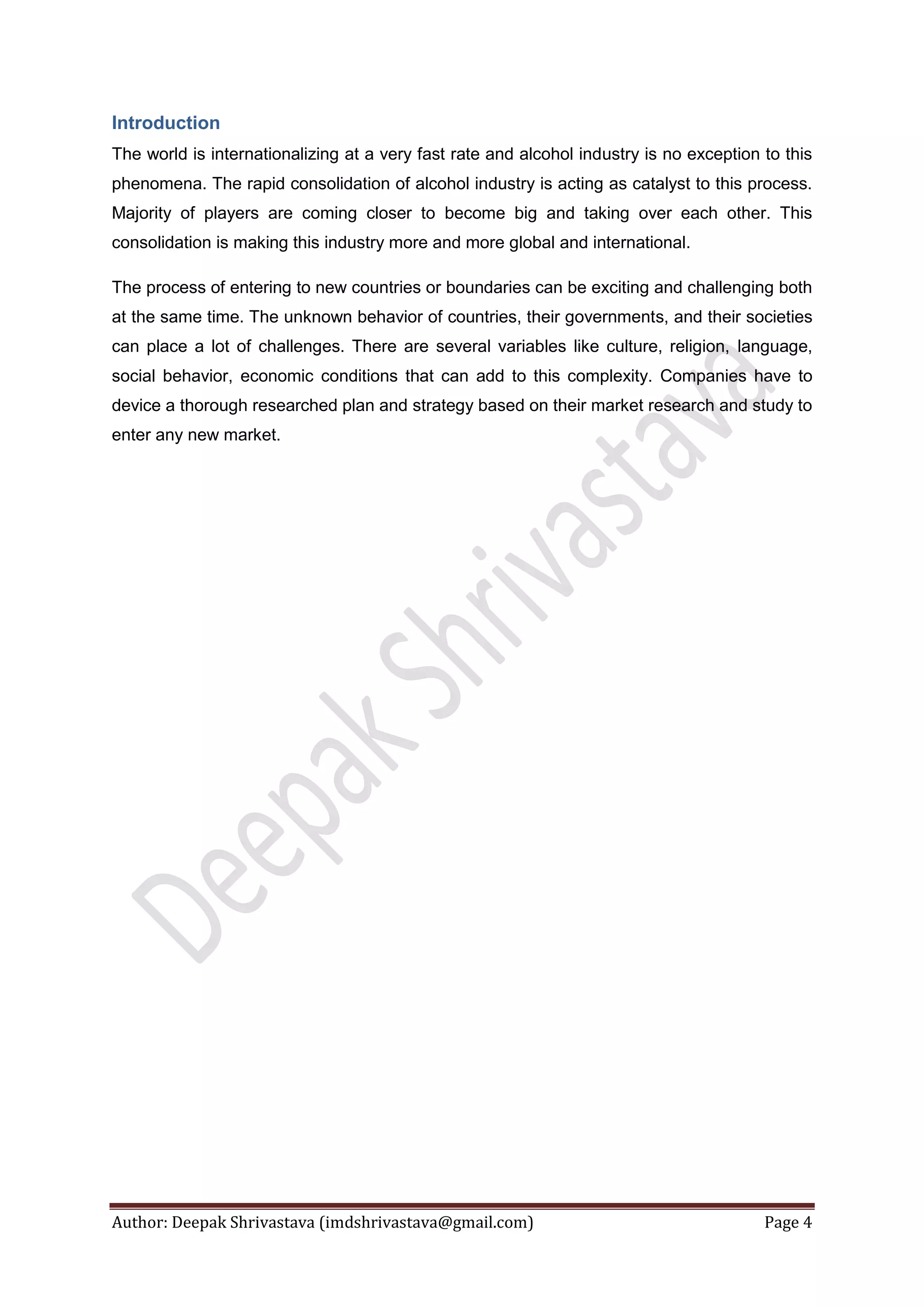 Kirin breweries india entry strategy | PDF