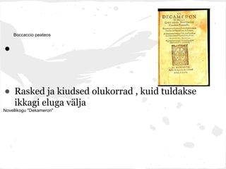 Kirjandus ja teadus | PPT