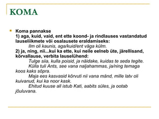 Kirjavahemärgid | PPT